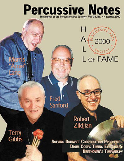 Percussive Notes Vol. 38, No. 4, August 2000 - Complete Issue ...