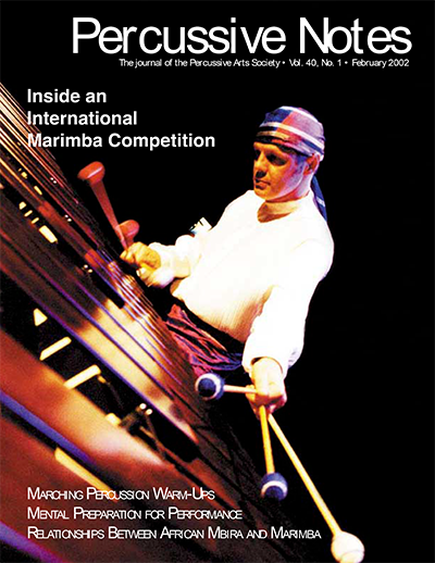 Percussive Notes Vol. 40, No. 1, February 2002 - Complete Issue ...