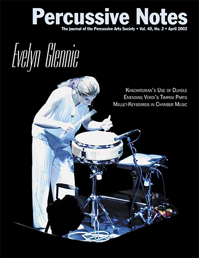 Percussive Notes Vol. 40, No. 2, April 2002 - Complete Issue ...