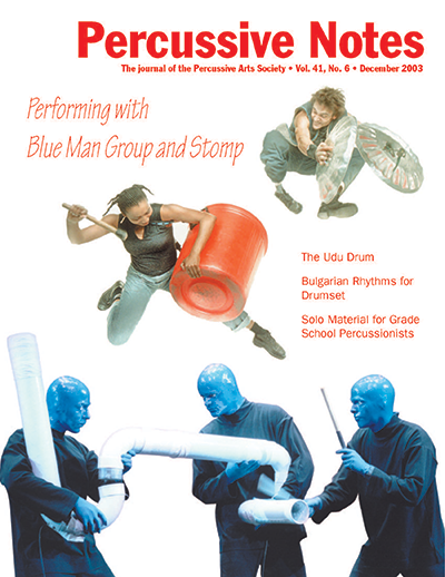 Percussive Notes Vol. 41, No. 6, December 2003 - Complete Issue ...