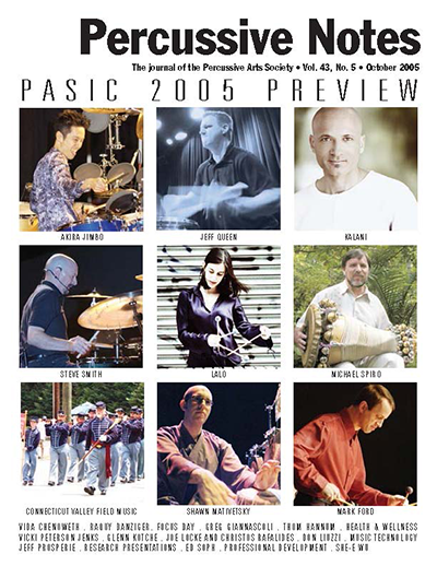 Percussive Notes Vol. 43, No. 5, October 2005 - Complete Issue ...