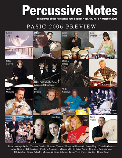 Percussive Notes Vol. 44, No. 5, October 2006 - Complete Issue ...