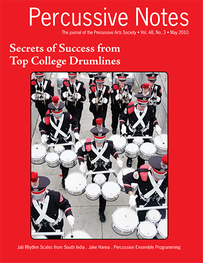 Percussive Notes Vol. 48, No. 3, May 2010 - Complete Issue - Percussive ...