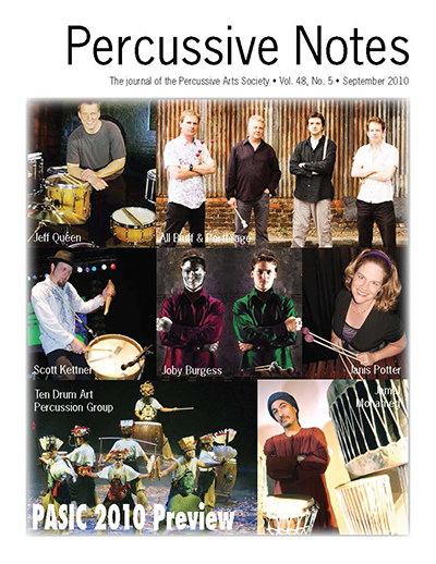 Percussive Notes Vol. 48, No. 5, September 2010 - Complete Issue ...