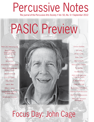 Percussive Notes Vol. 50, No. 5, September 2012 - Complete Issue ...