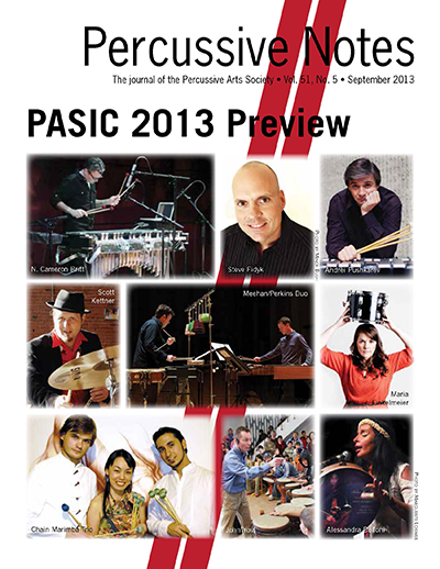 Percussive Notes Vol. 51, No. 5, September 2013 - Complete Issue ...