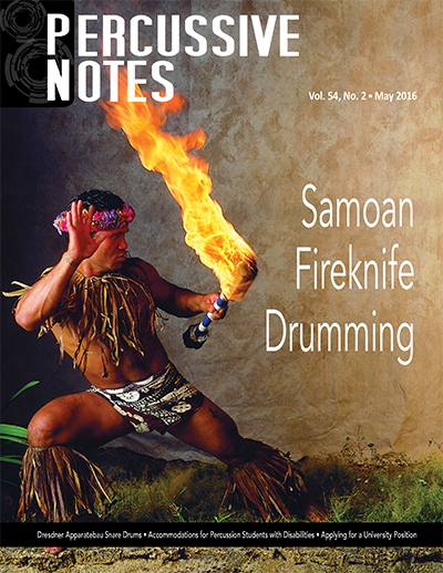 Samoan Fireknife Drumming - Percussive Arts Society