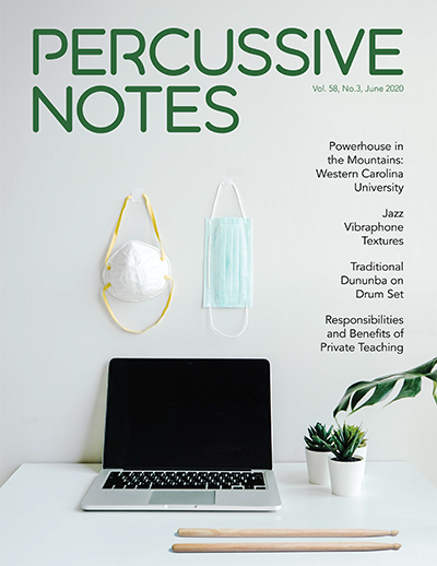 Percussive Notes Vol. 58, No. 3, June 2020 - Complete Issue ...