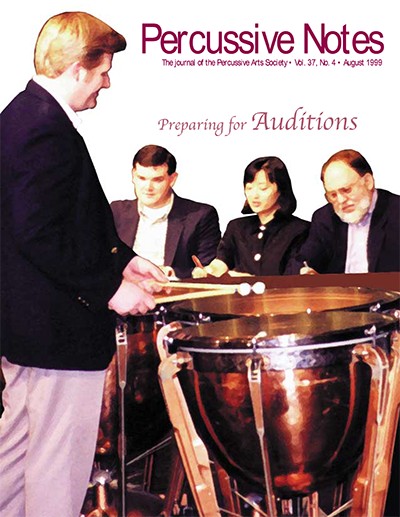 Percussive Notes Vol. 37, No. 4, August 1999 - Complete Issue ...