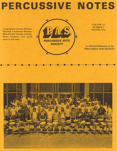 Cymbal Vibrations — Winter 1976 - Percussive Arts Society