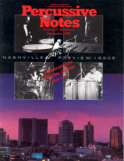 Percussive Notes Vol. 27, No. 5, September 1989 - Complete Issue ...