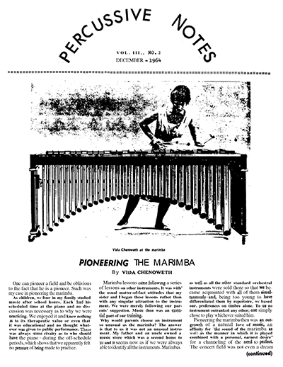 Percussive Notes Vol. 3, No. 2, December 1964 - Complete Issue ...