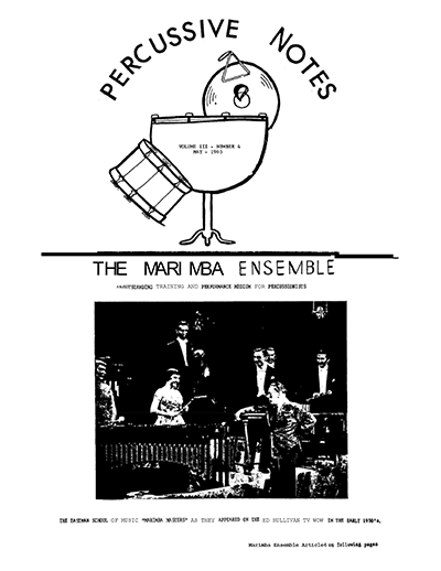 Percussive Notes Vol. 3, No. 4, May 1965 - Complete Issue - Percussive ...