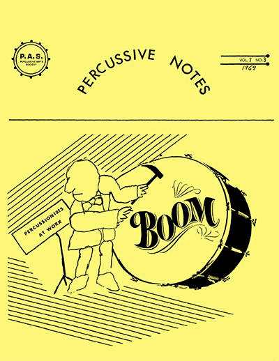 Percussive Notes Vol. 7, No. 3, Spring 1969 - Complete Issue ...