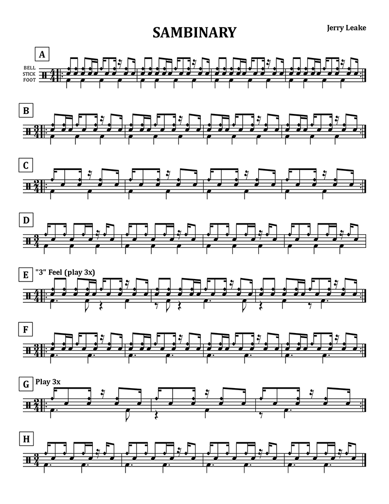 Sambinary - Percussive Arts Society